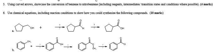 [Solved]: 5. Using curved arrows, showcase the conversion