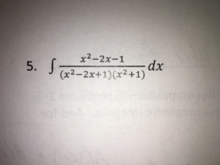 Solved Integrate partial fractions Integral x^2 - 2x - | Chegg.com