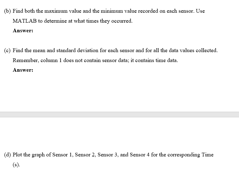 Solved Problem 3. Suppose that a file named sensor.dat | Chegg.com