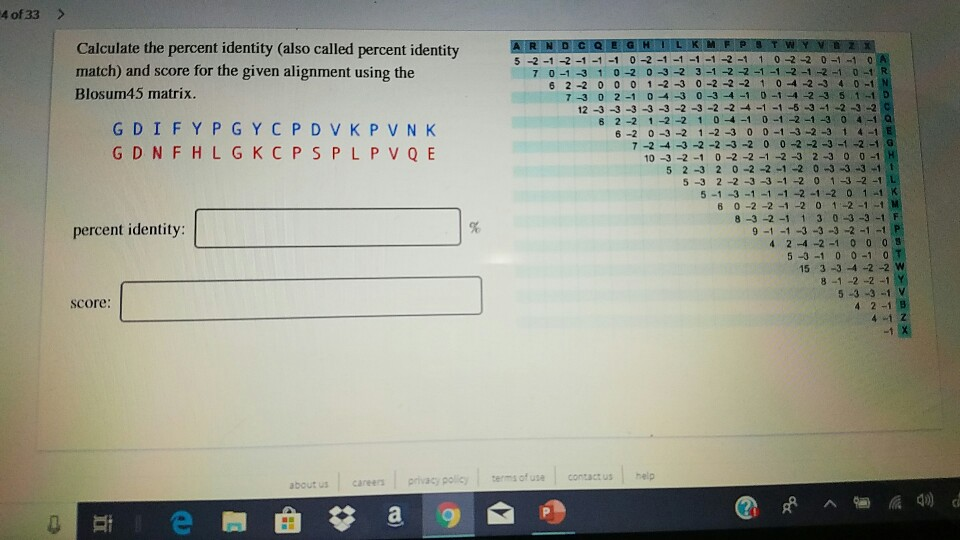 Solved 3 of 33 > Use the scoring system described to | Chegg.com