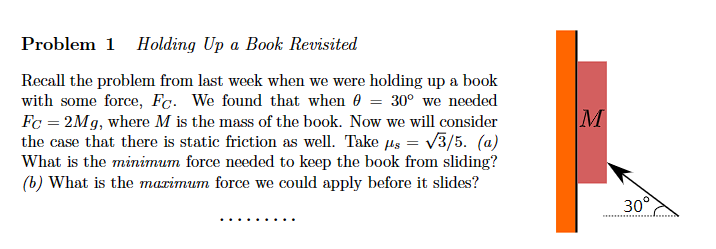 Solved Problem 1 Holding Up a Book Revisited Recall the | Chegg.com