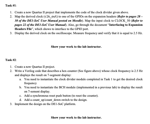 Solved Objectives: Developing a hexadecimal counter • Using | Chegg.com