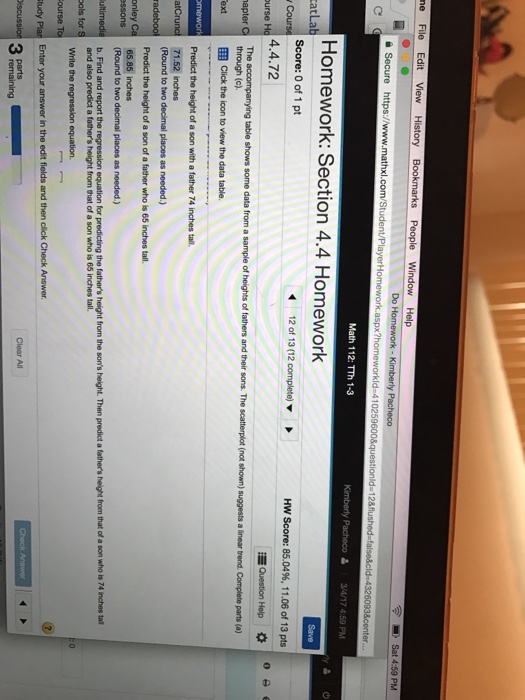 Solved Secure https://www.mathxl.com/Student/playerHomework | Chegg.com