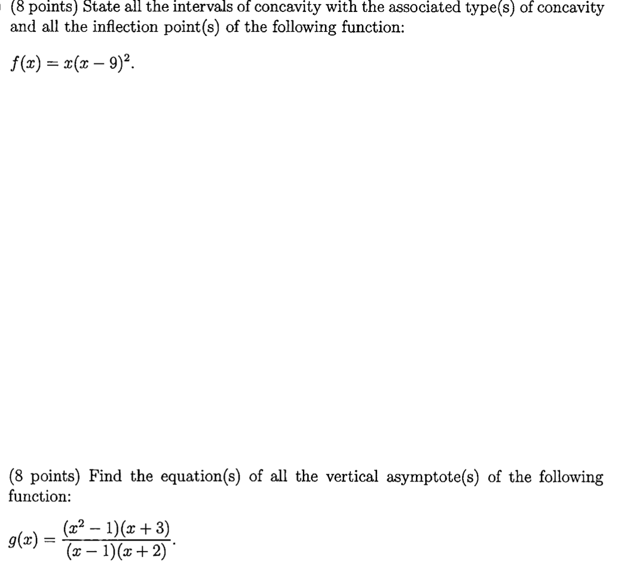 (5 points) Find the domain of the function | Chegg.com (5 points) Find the domain of the function | Chegg.com