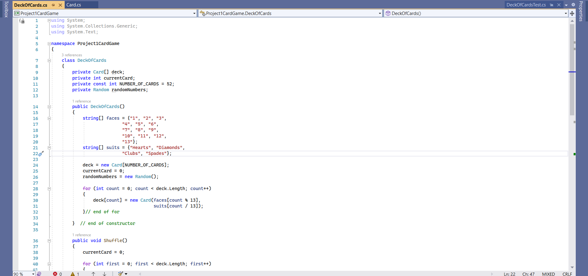 Solved Card Game in C# This application will function | Chegg.com