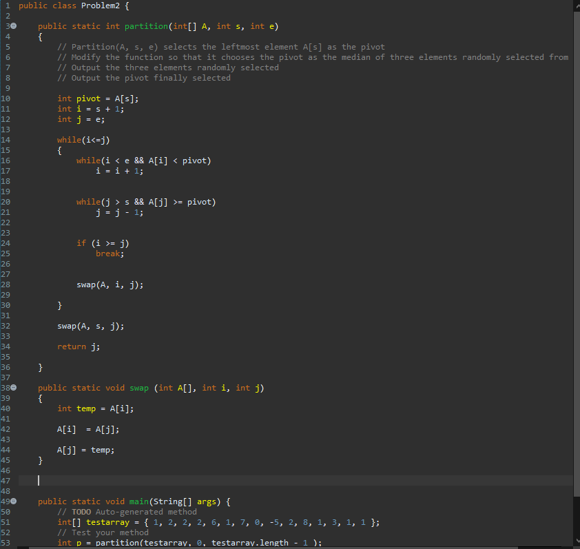 Solved 1 public class Problem2 { 2 30 public static int | Chegg.com