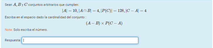 Solved Let A, B and C be arbitrary sets that satisfy: | A | | Chegg.com