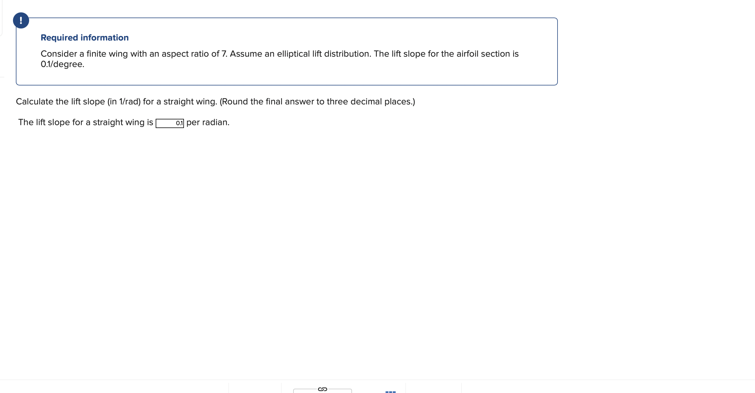 Solved Required informationConsider a finite wing with an | Chegg.com