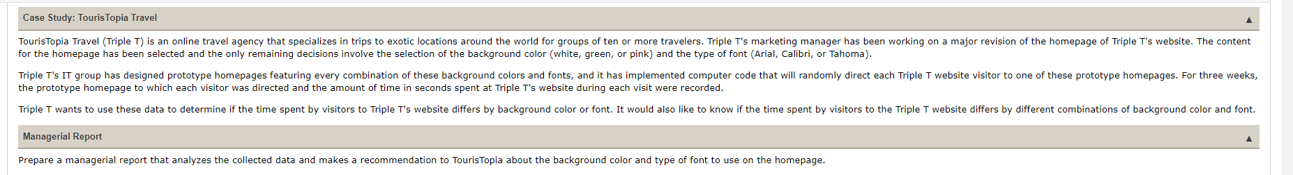 Case Study: Touris Topia Travel Touristopia Travel | Chegg.com