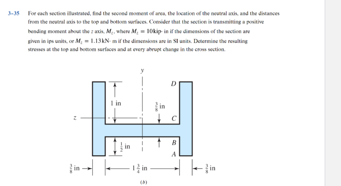 Solved 35 For each section illustrated, find the second | Chegg.com