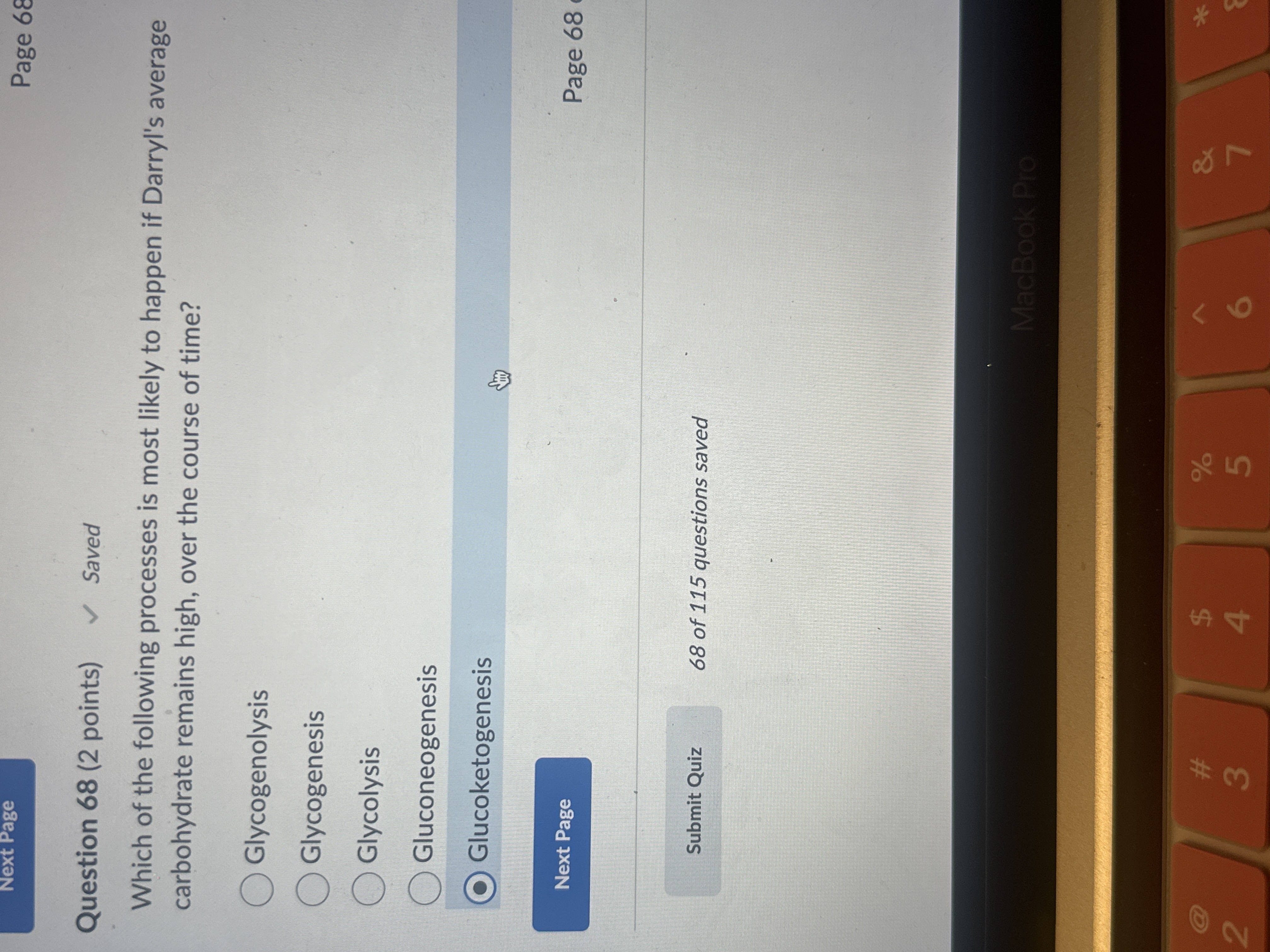 Solved Question 68 (2 ﻿points)Which of the following | Chegg.com