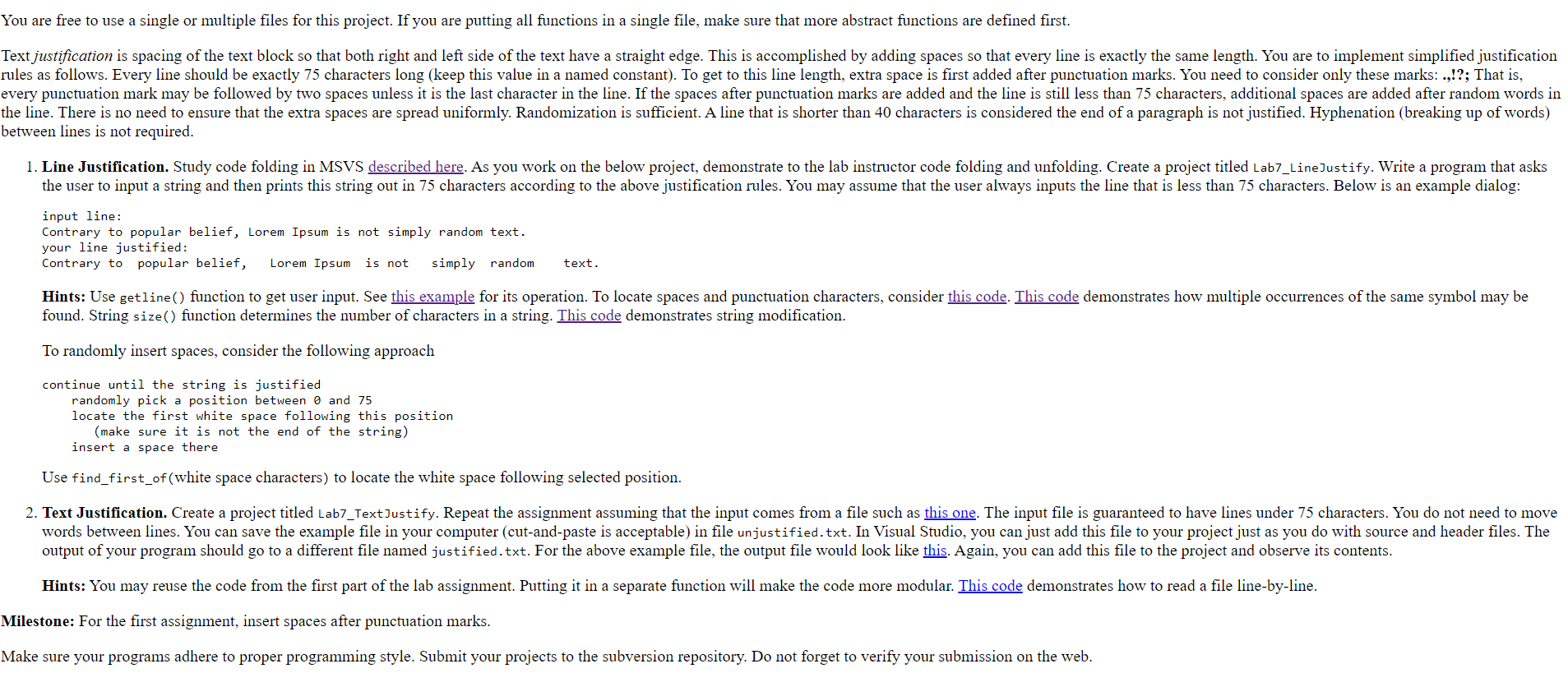 Solved You are free to use a single or multiple files for | Chegg.com