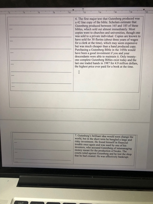 Solved 10 Name Summarizing Test Directions: Read each | Chegg.com Solved 10 Name Summarizing Test Directions: Read each | Chegg.com
