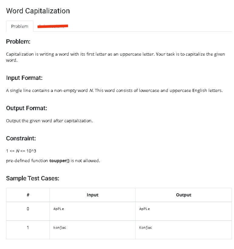 Solved Capitalization is writing a word with its first | Chegg.com