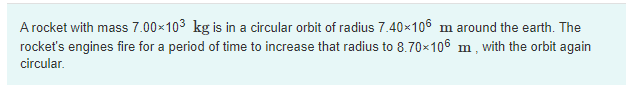 Solved A) What is the change in the rocket's kinetic energy? | Chegg.com