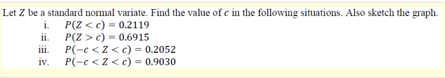 Solved Let Z be a standard normal variate. Find the value of | Chegg.com