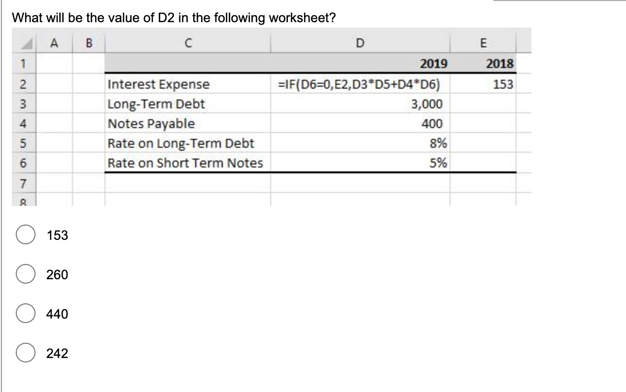 Solved What will be the value of D2 in the following | Chegg.com