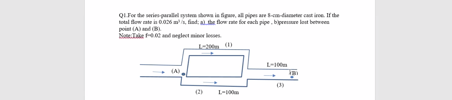 Solved Q1.For the series-parallel system shown in figure, | Chegg.com