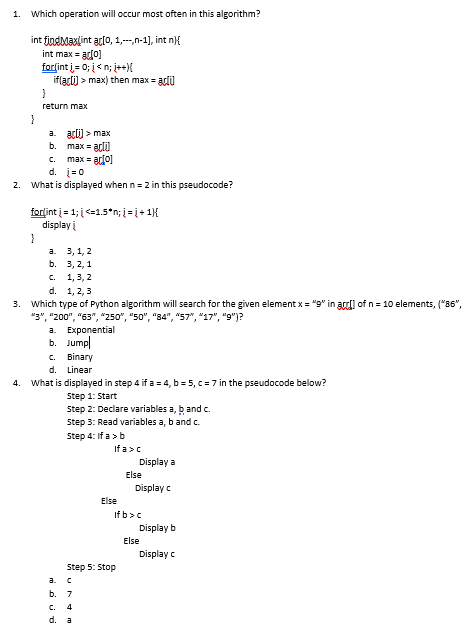 Solved Else Display c | Chegg.com