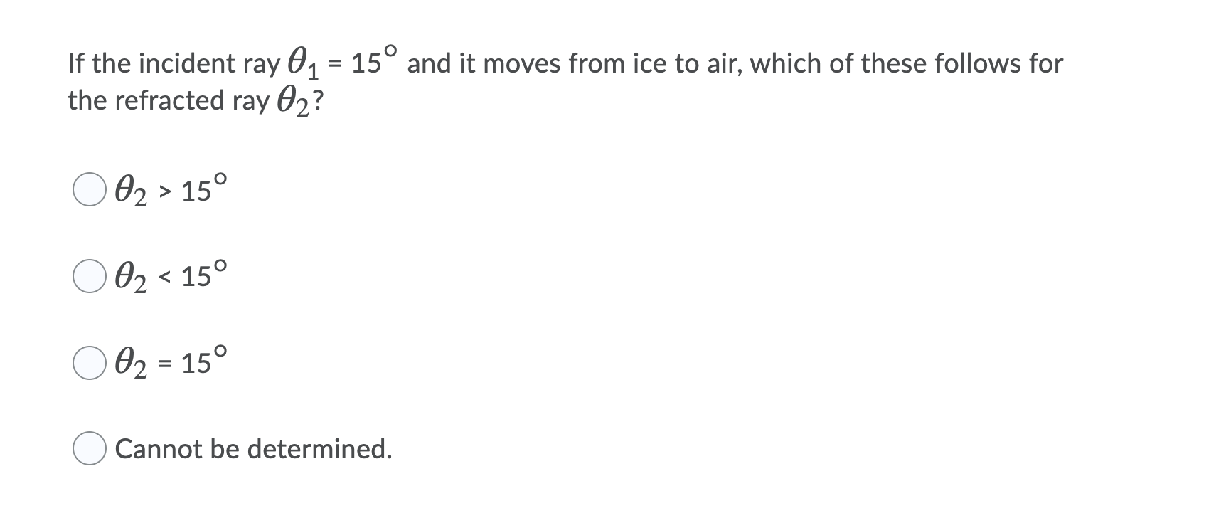 Solved In the Figure below, Ray 1 is the incident ray with | Chegg.com