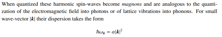 Solved When quantized these harmonic spin-waves become | Chegg.com
