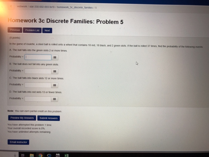 Solved webwork / stat-330-002-003-1818 /homework 3c | Chegg.com Solved webwork / stat-330-002-003-1818 /homework 3c | Chegg.com