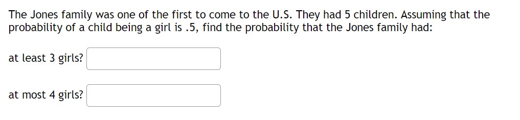 Solved The Jones family was one of the first to come to the | Chegg.com