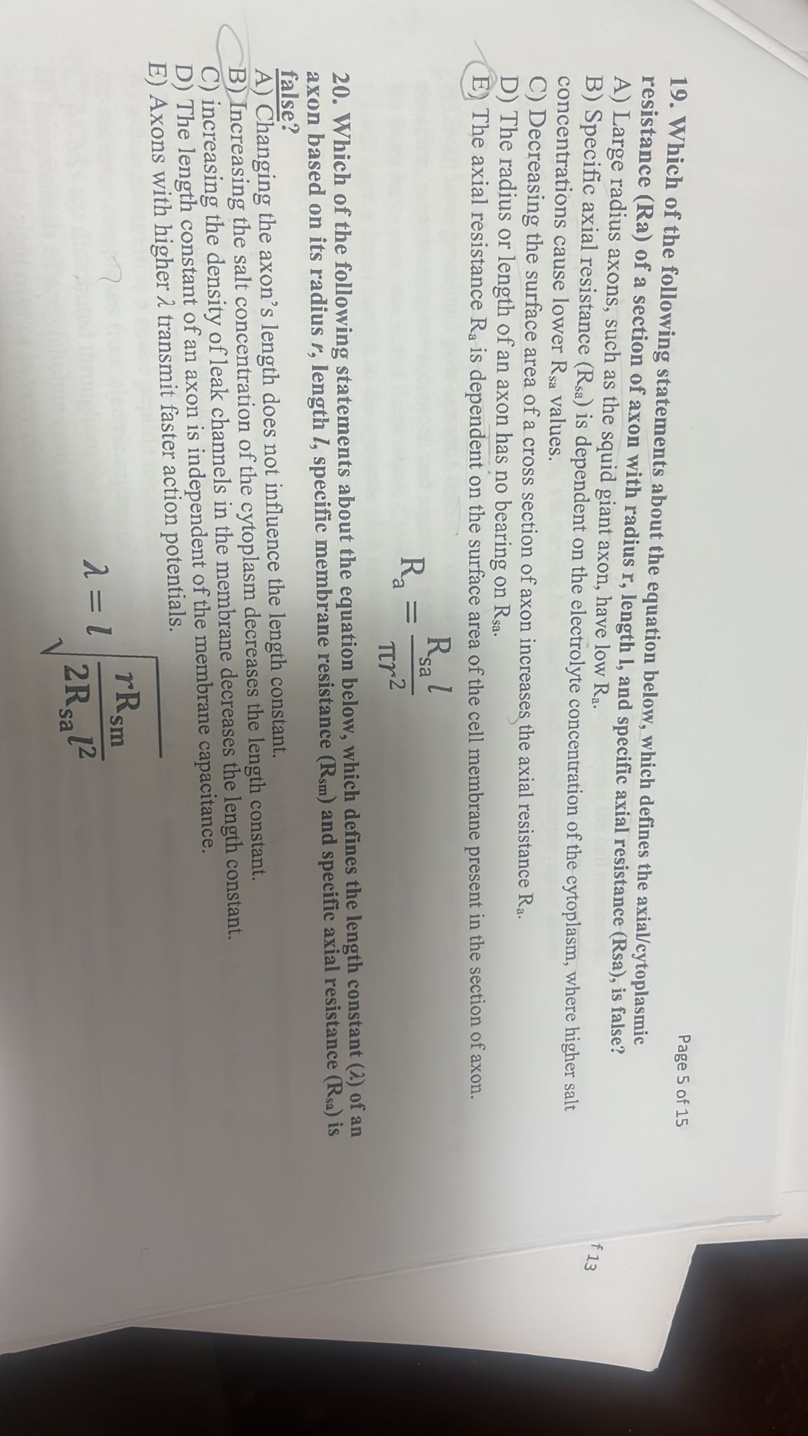 19. Which of the following statements about the | Chegg.com