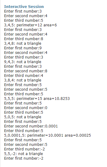Solved 5.9: Triangles The area of an arbitrary triangle can | Chegg.com