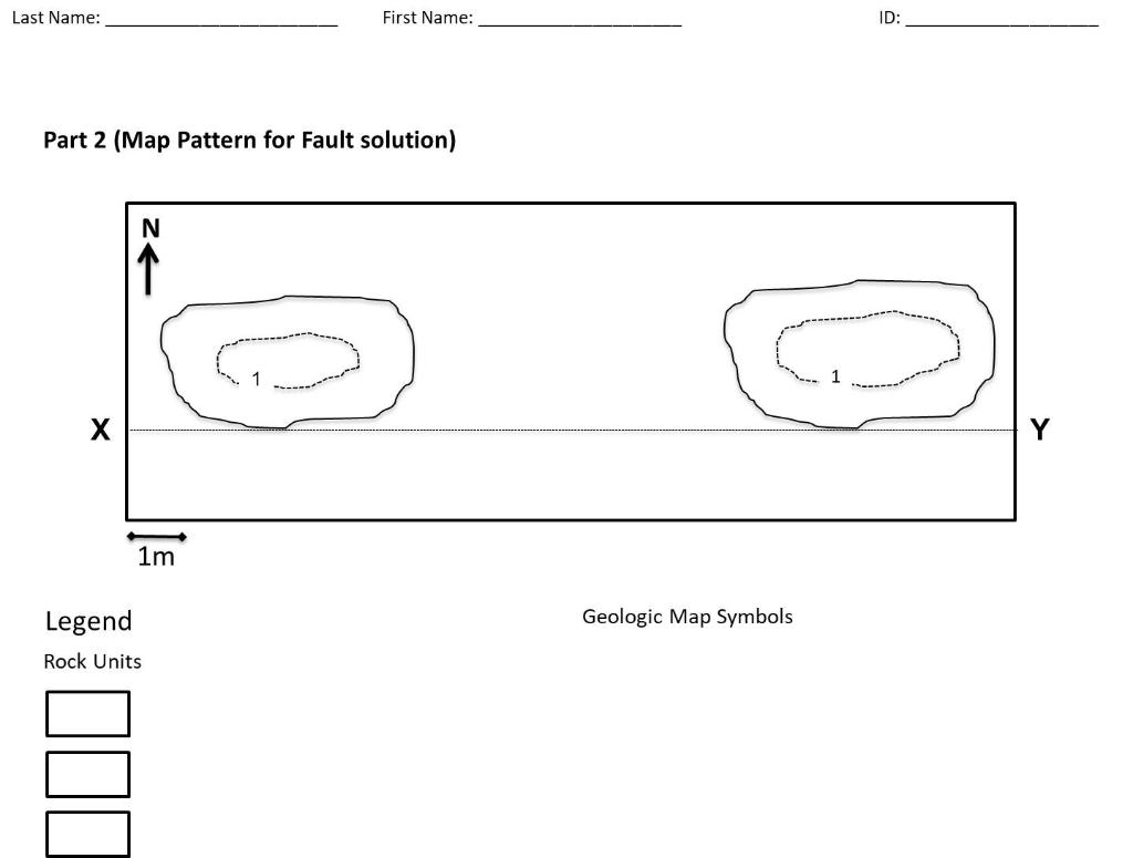 Draw all geologic units and structural features on | Chegg.com