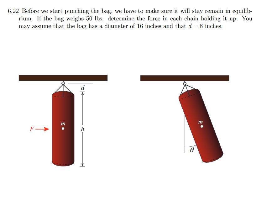 Solved ..22 Before we start punching the bag, we have to | Chegg.com