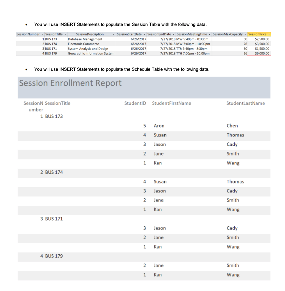 Solved Question: Can you produce an SQL statement titled SQL | Chegg.com