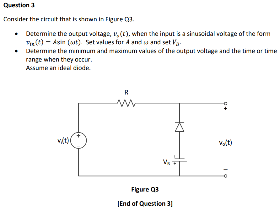 Solved Consider the circuit that is shown in Figure Q3. - | Chegg.com