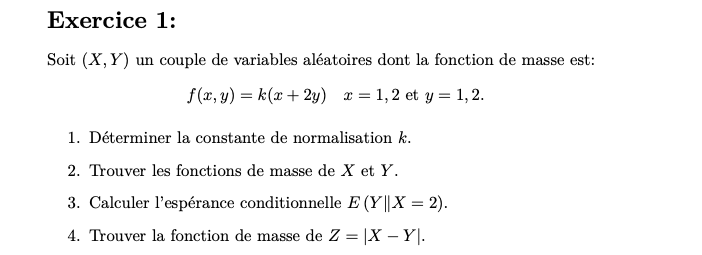 Solved Let (X, Y ) be a couple of random variables whose | Chegg.com