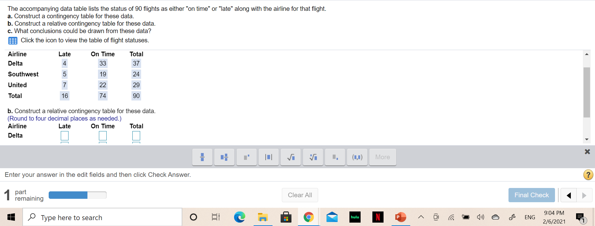 Solved Can you show me how to solve relative contigency | Chegg.com