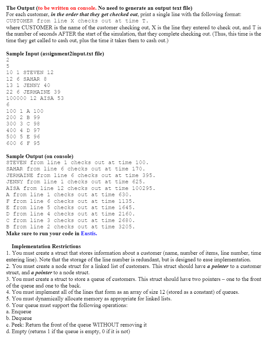 Solved Read all the pages before starting to write your code | Chegg.com