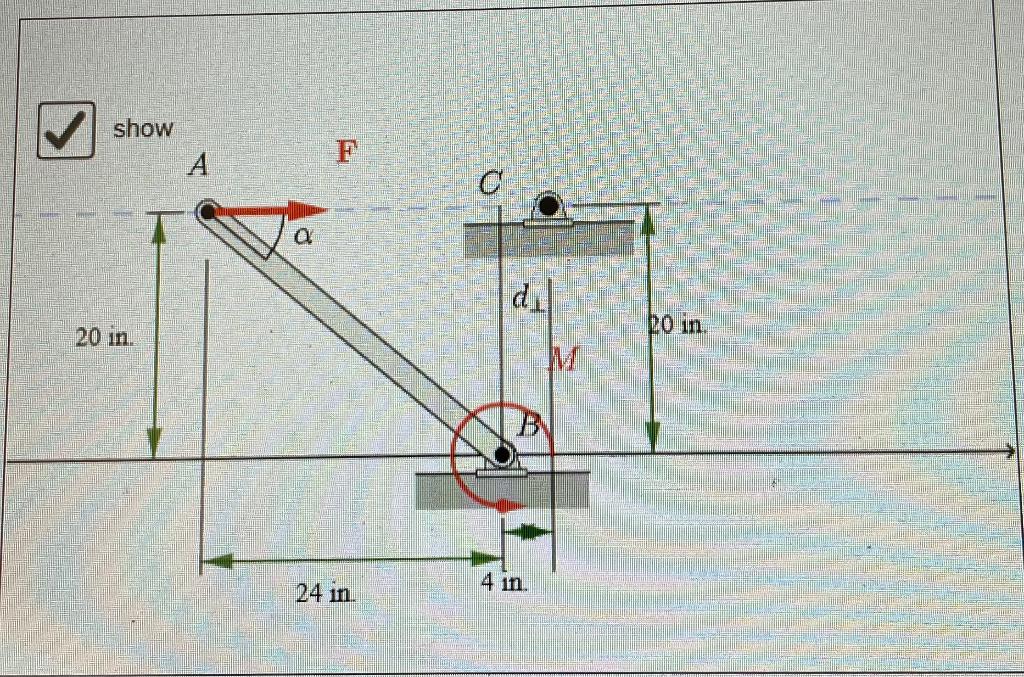 Solved Control arm AB is subjected to a counterclockwise | Chegg.com