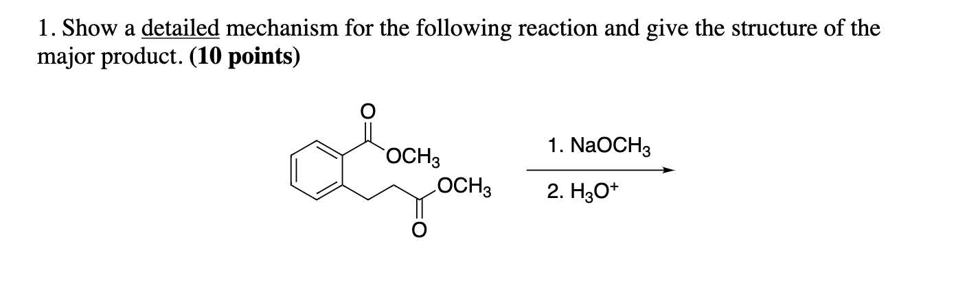 Solved 1. Show a detailed mechanism for the following | Chegg.com