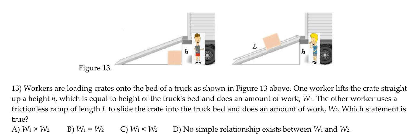 Solved 13) Workers are loading crates onto the bed of a | Chegg.com