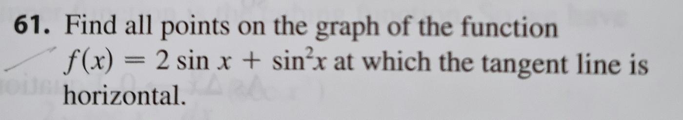 Solved 1. Find all points on the graph of the function | Chegg.com