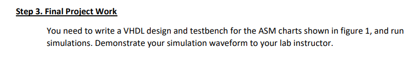 This Project Is To Implement The Following Asm Charts 