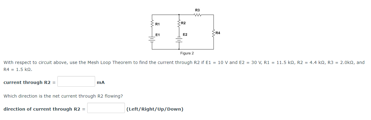 Solved With respect to circuit above, use the Mesh Loop | Chegg.com