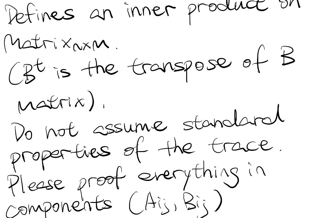 Solved Let Mn×m be the set of n×m matrices with entries. 1. | Chegg.com