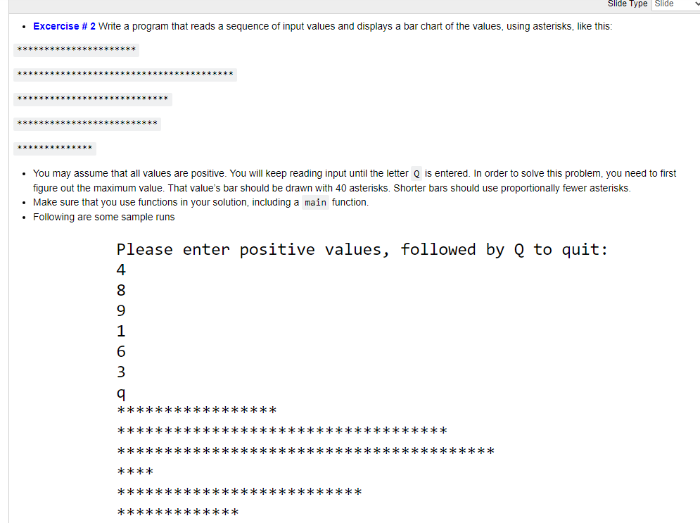 Solved Slide Type Slide • Excercise 2 Write A Program That 