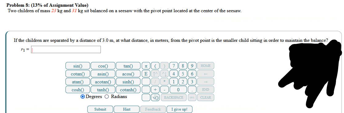 Solved Problem 8: ( 13% ﻿of Assignment Value)Two children of | Chegg.com