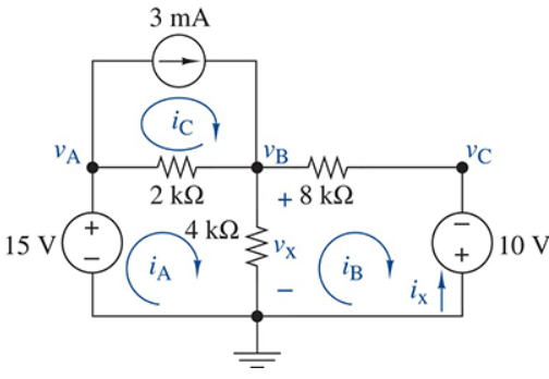 Solved Formulate mesh‐current equations for the circuit in | Chegg.com