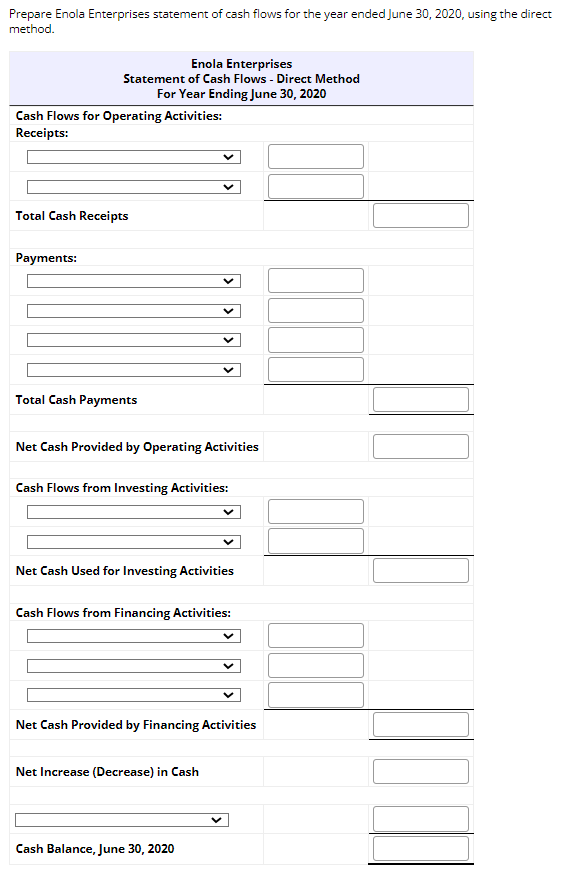 Solved Additional data follow: a) Collections from customers | Chegg.com