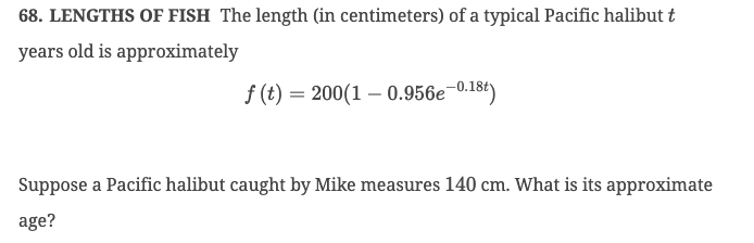 Solved 68. LENGTHS OF FISH The length (in centimeters) of a | Chegg.com