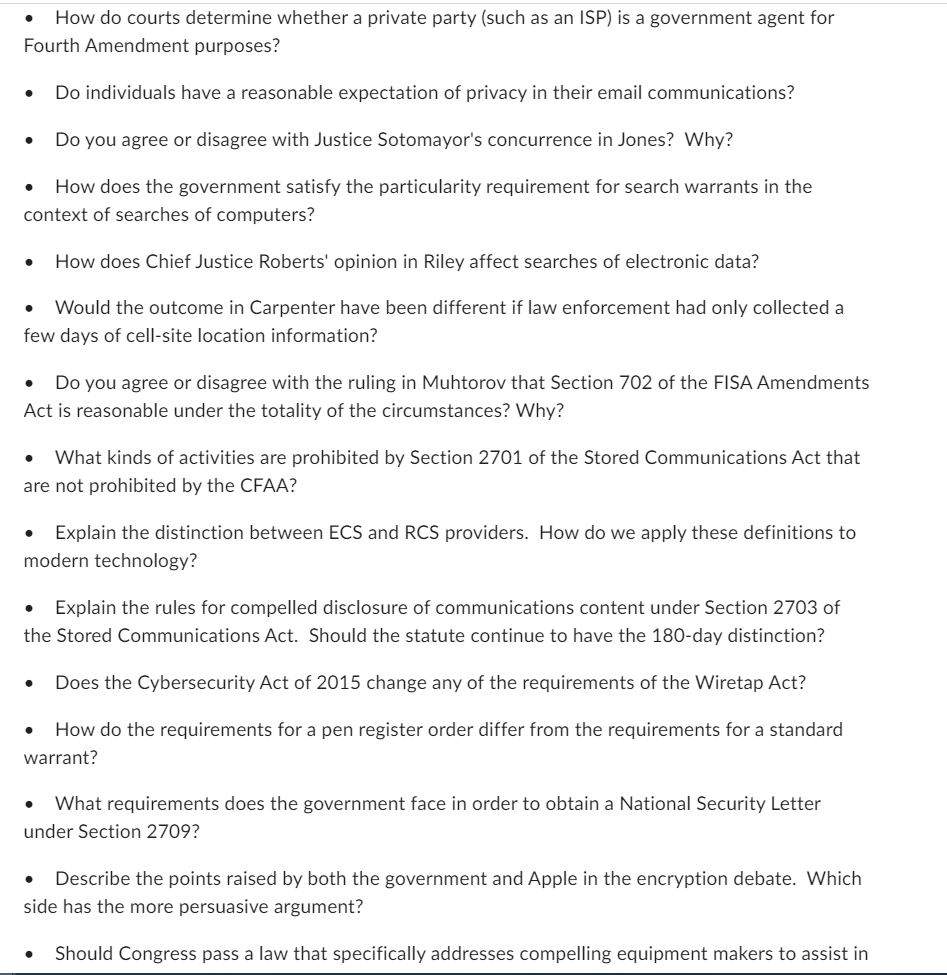 Solved - How do courts determine whether a private party | Chegg.com