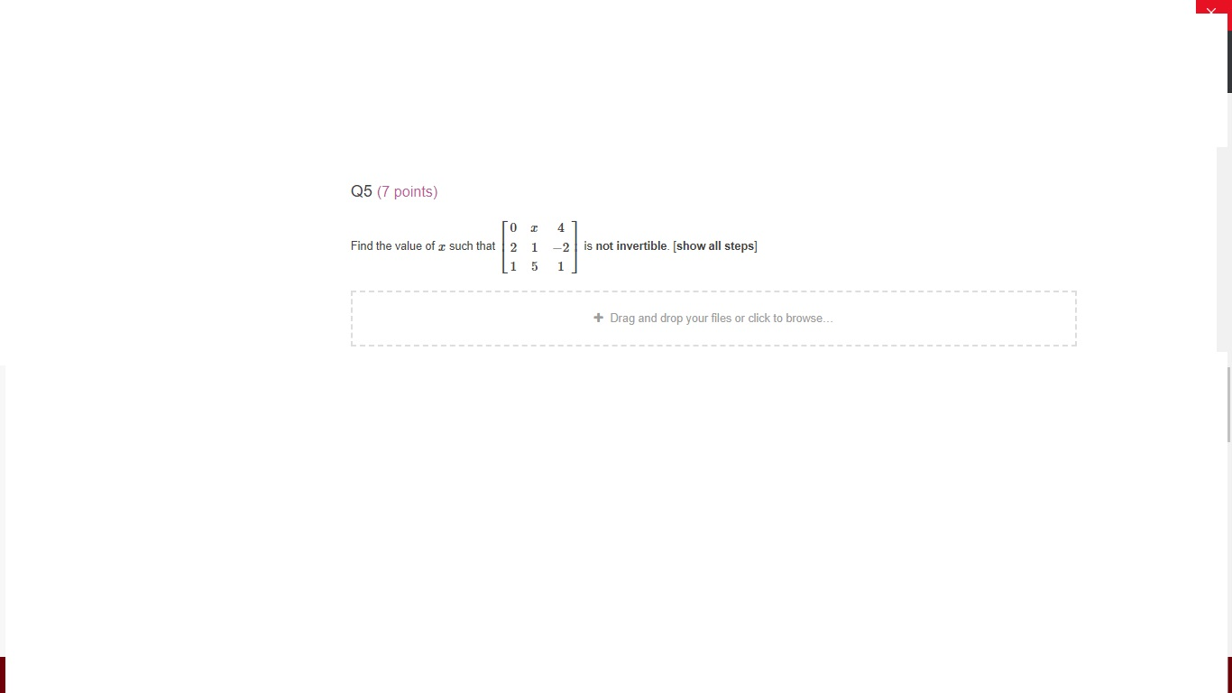 Solved Q5 (7 points) C 4 0 Find the value of such that 2 1 1 | Chegg.com